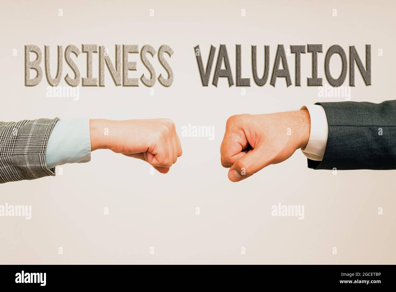 Text showing inspiration Business Valuation. Word for determining the ...