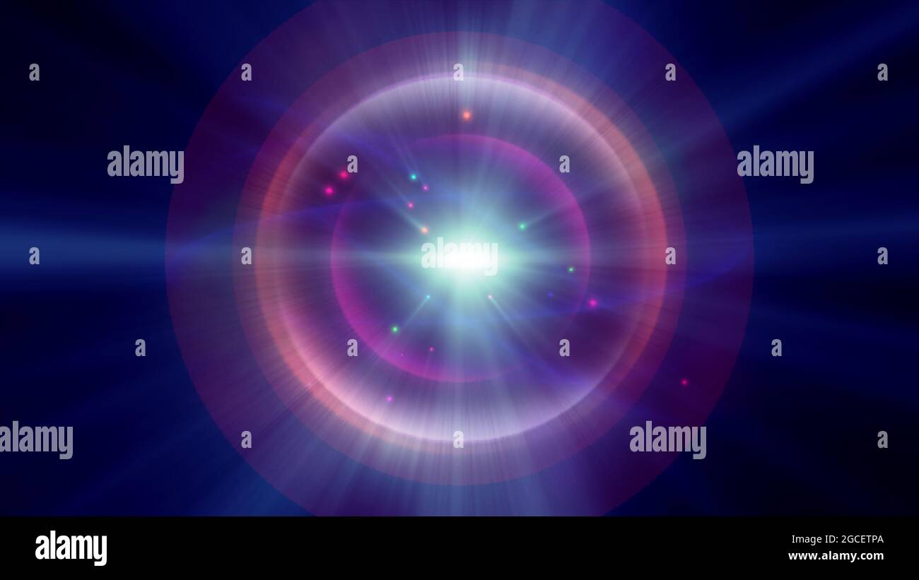 atom light ray glow abstract, 3d render illustration Stock Photo - Alamy