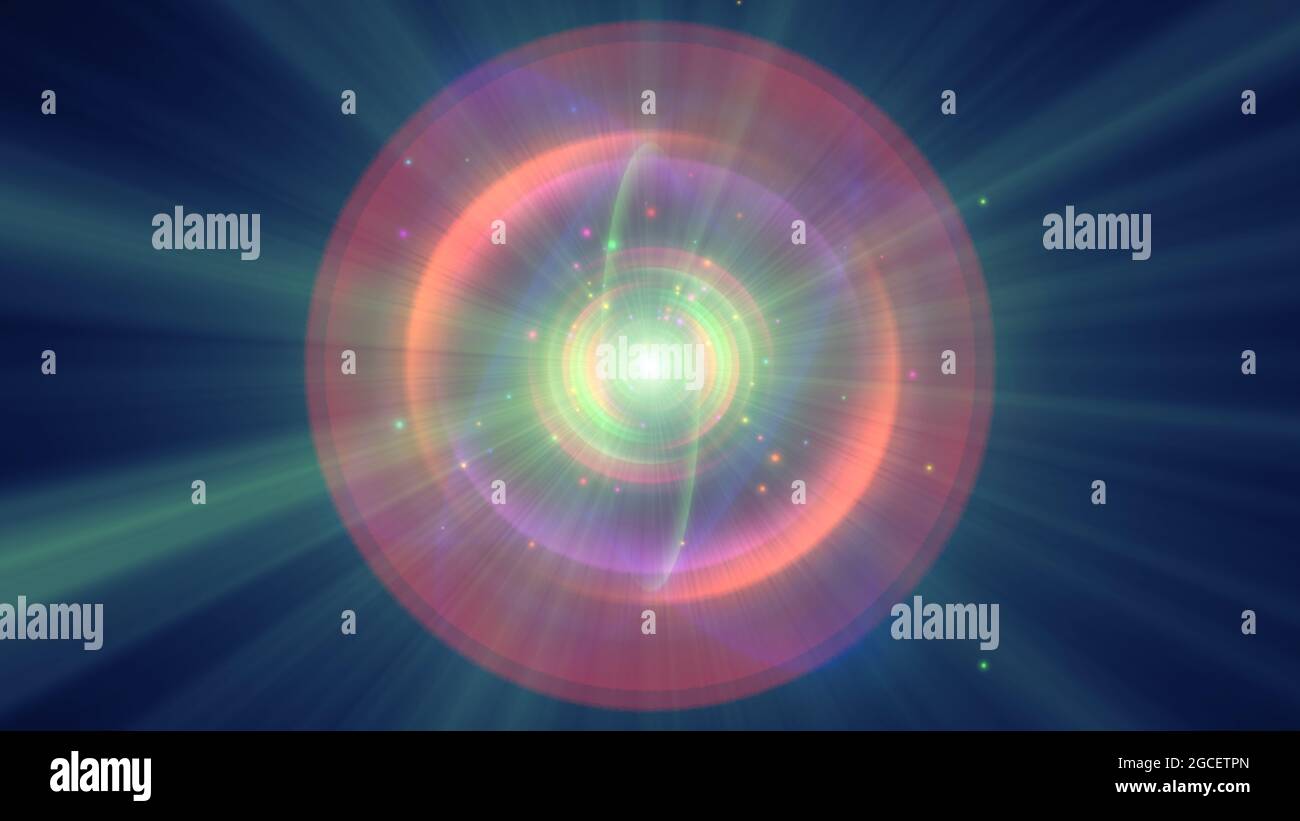 atom light ray glow abstract, 3d render illustration Stock Photo - Alamy