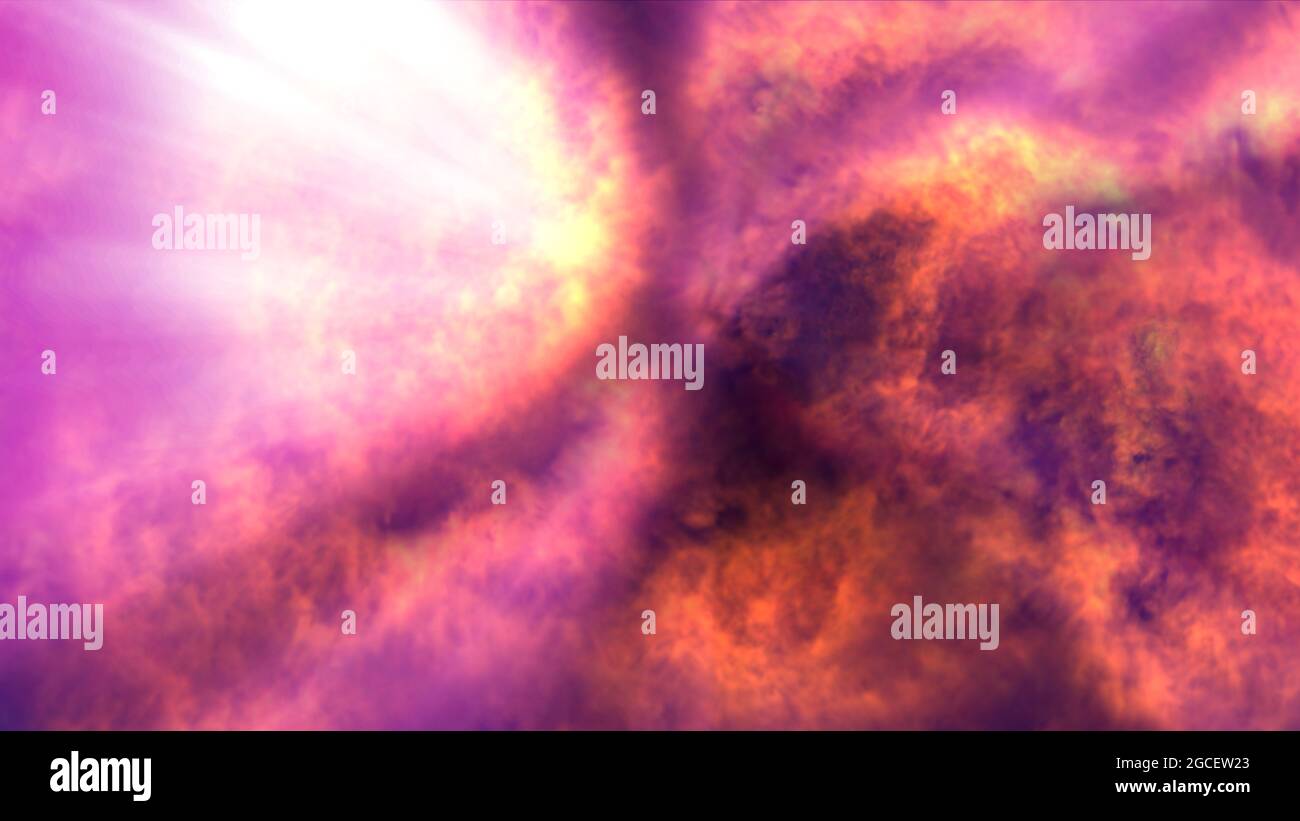 fire flame explosion in space, abstract illustration Stock Photo - Alamy