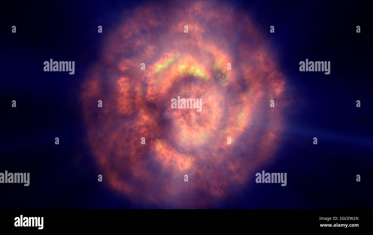 fire flame explosion in space, abstract illustration Stock Photo - Alamy