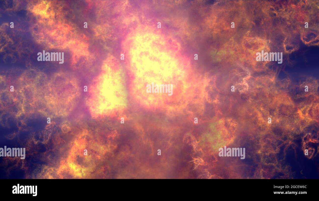 fire flame explosion in space, abstract illustration Stock Photo - Alamy