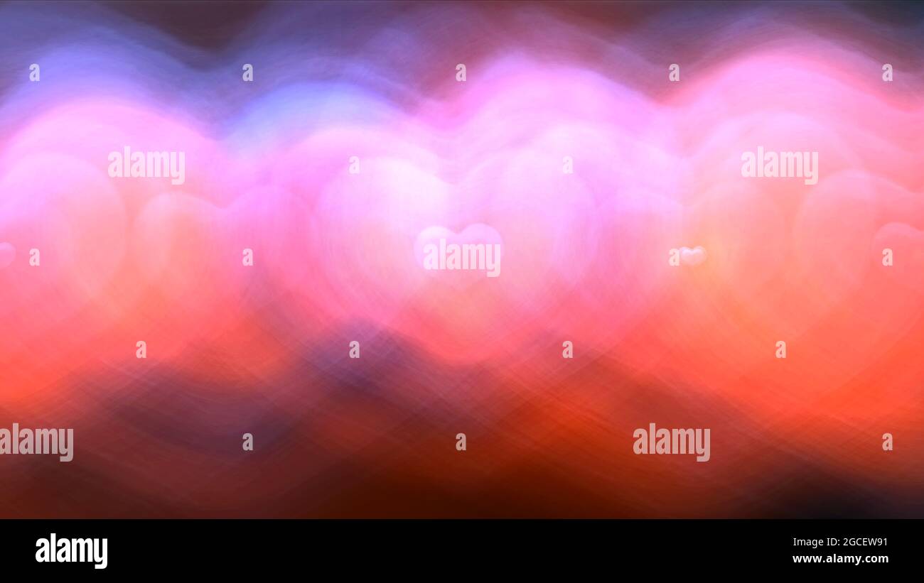 Colorful light abstract hearts background illustration render Stock ...