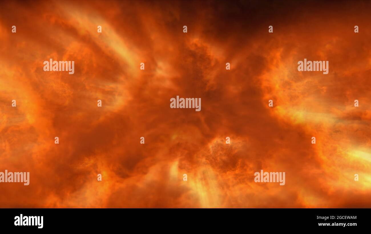 fire flame explosion in space, abstract illustration Stock Photo - Alamy