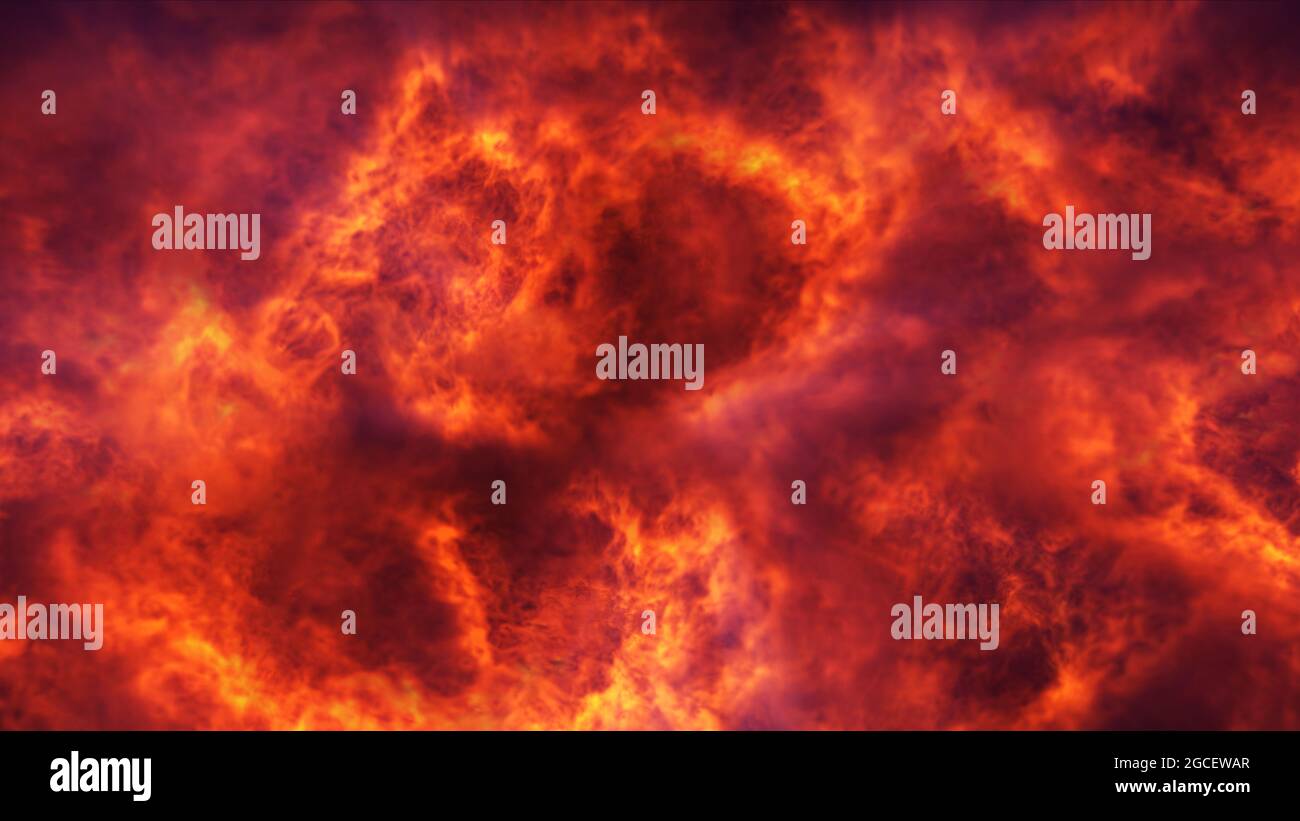 fire flame explosion in space, abstract illustration Stock Photo - Alamy