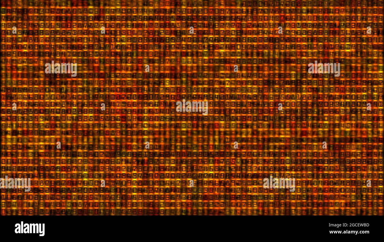 Abstract background, digital data matrix, illustration render Stock ...