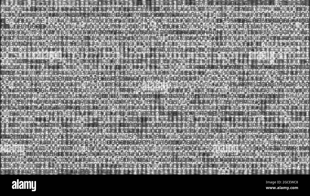 Abstract background, digital data matrix, illustration render Stock ...