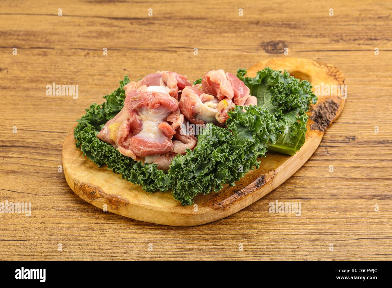 Raw tasty chicken stomach for cooking Stock Photo - Alamy