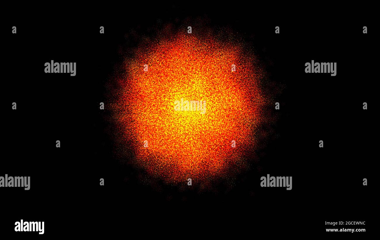 Abstract particles sun solar flare particles illustration 3d render ...