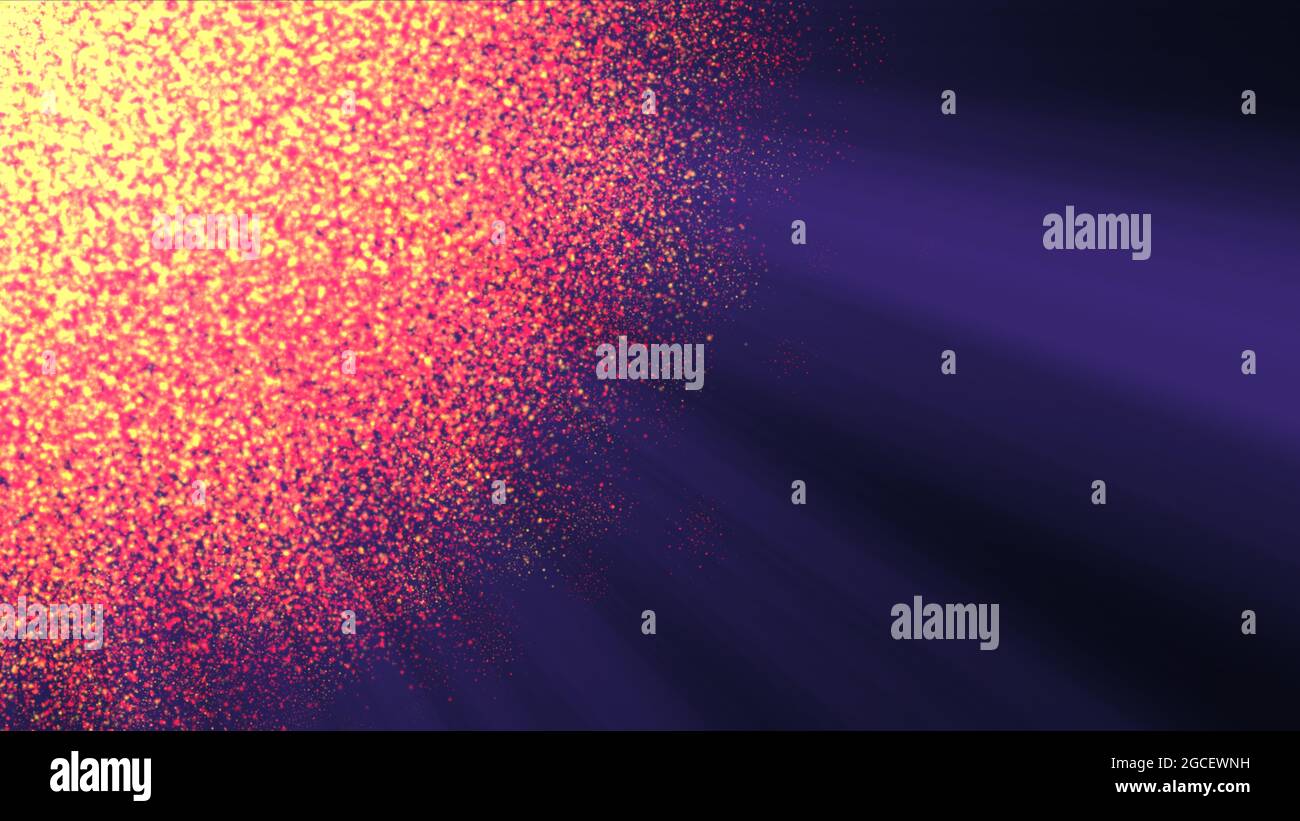 Abstract particles sun solar flare particles illustration 3d render ...