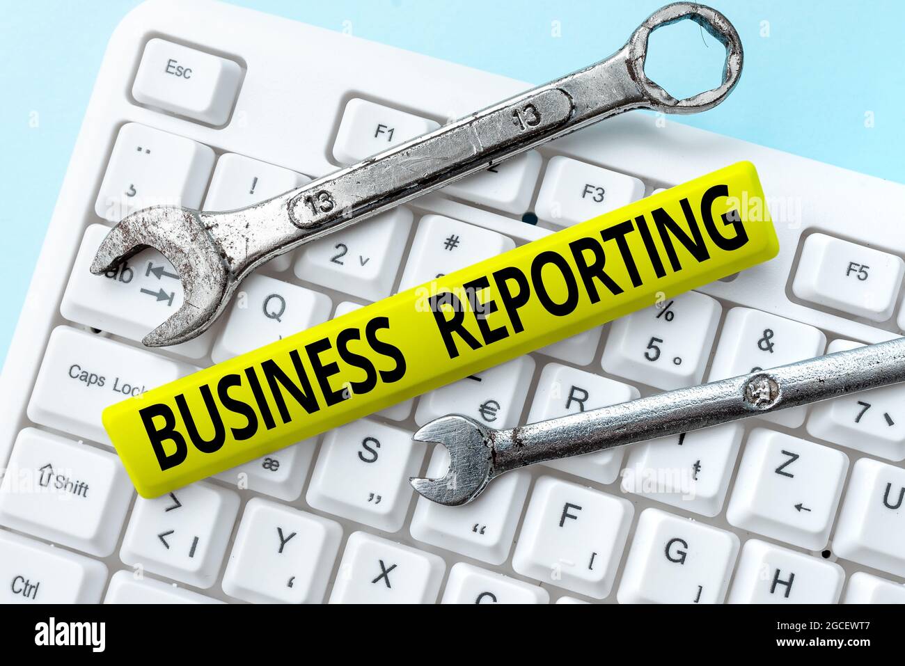 Text caption presenting Business Reporting. Business approach a formal ...