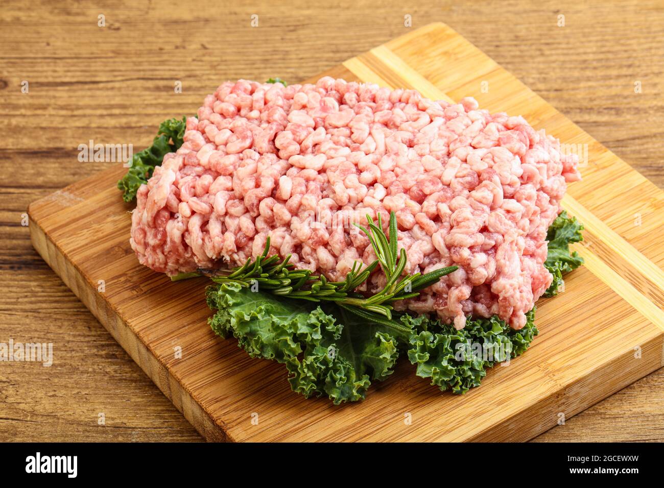 Raw fat pork minced meat for cooking Stock Photo - Alamy