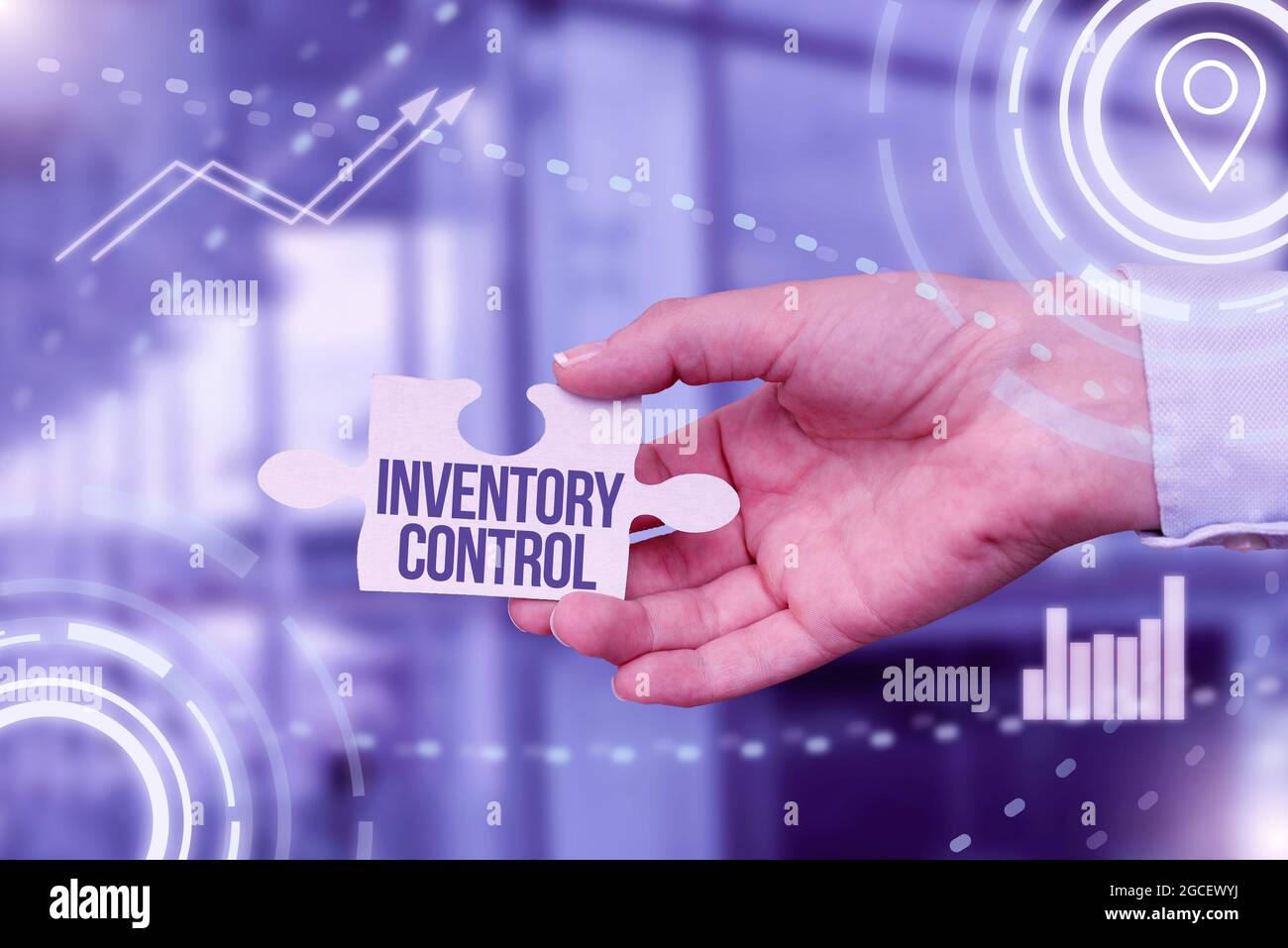 Conceptual caption Inventory Control. Concept meaning regulating and ...