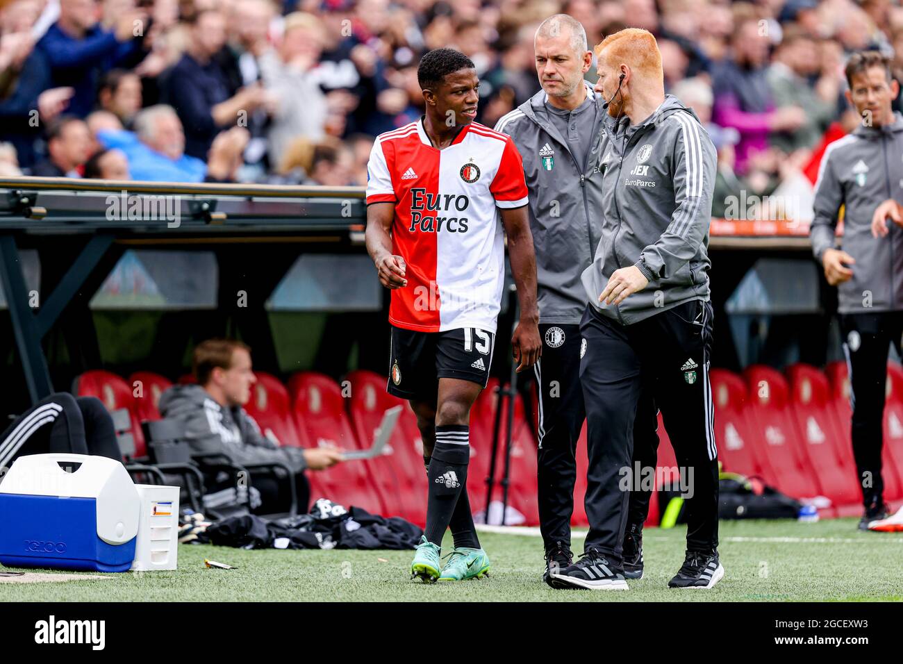ROTTERDAM, NETHERLANDS - AUGUST 8: Tyrell Malacia of Feyenoord in ...