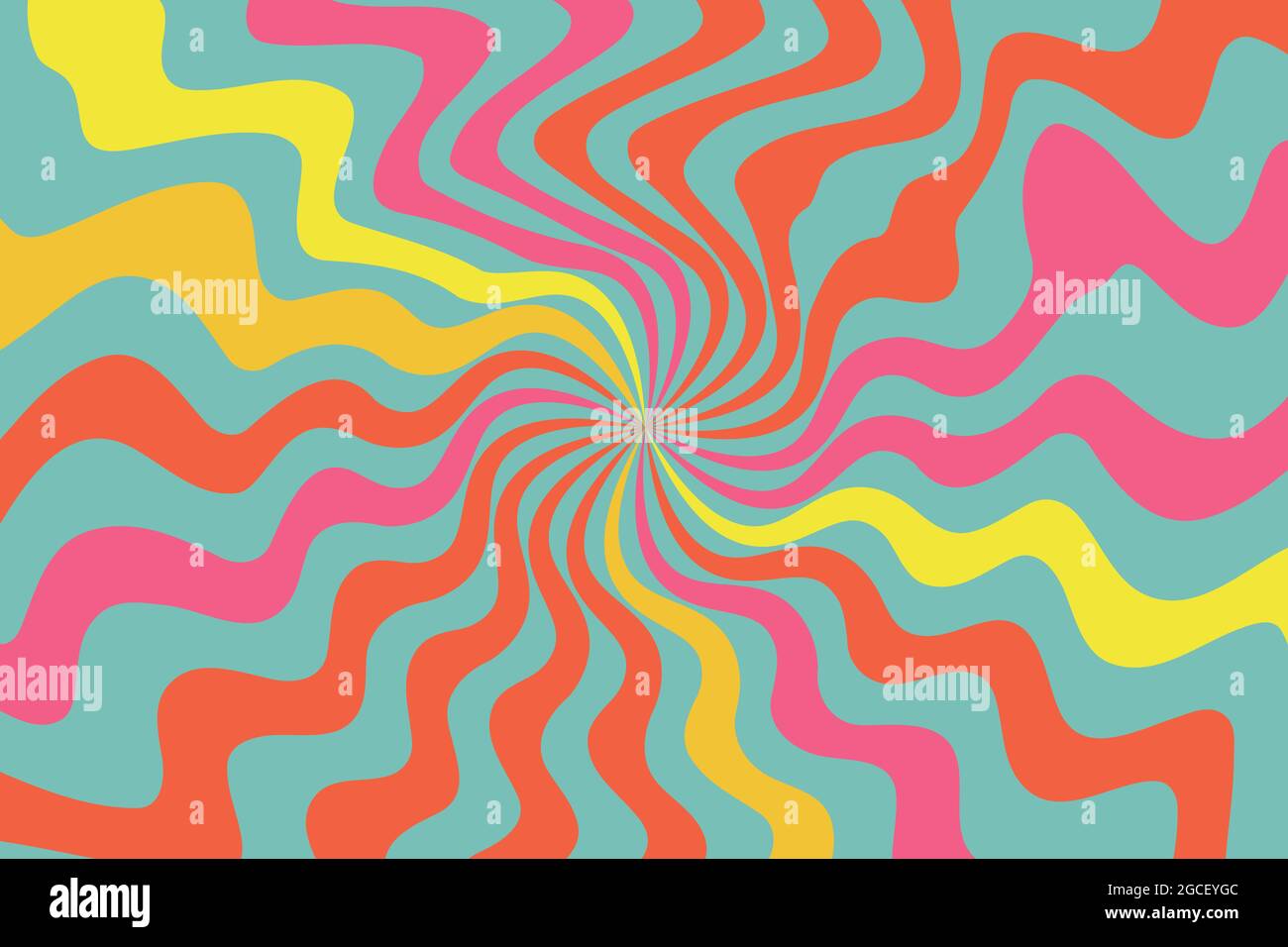 Abstract psychedelic groovy background. Vector illustration Stock ...