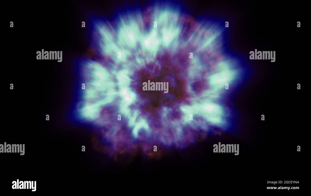 fire flame explosion in space, abstract illustration Stock Photo - Alamy
