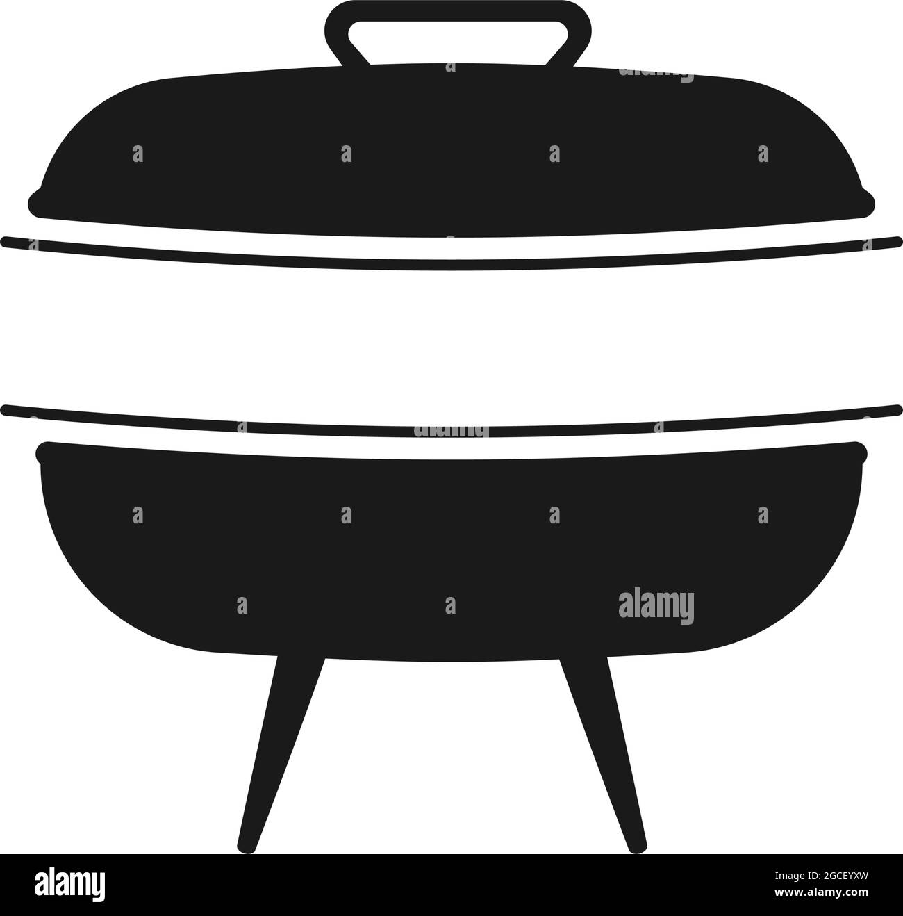 Barbecue or BBQ with copy space for text in vector Icon Stock Vector ...