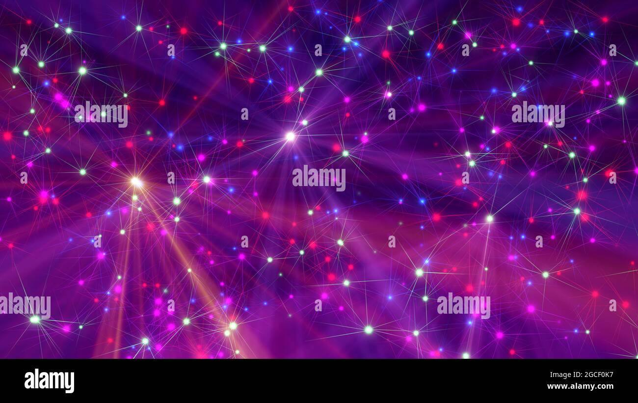 laser ray light neon rays illustration render Stock Photo - Alamy