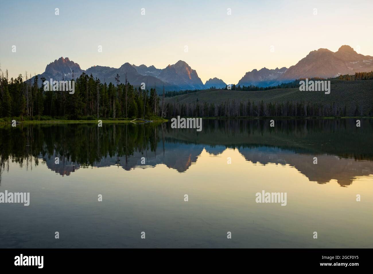 Calm view redfish lake in hi-res stock photography and images - Alamy