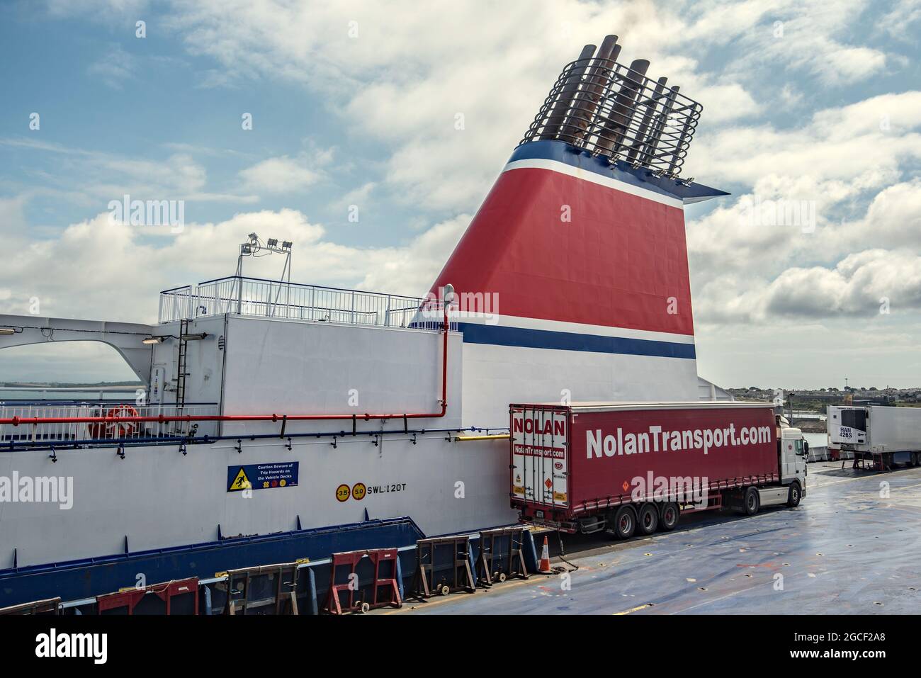 Funnel of stena car ferry hi-res stock photography and images - Alamy