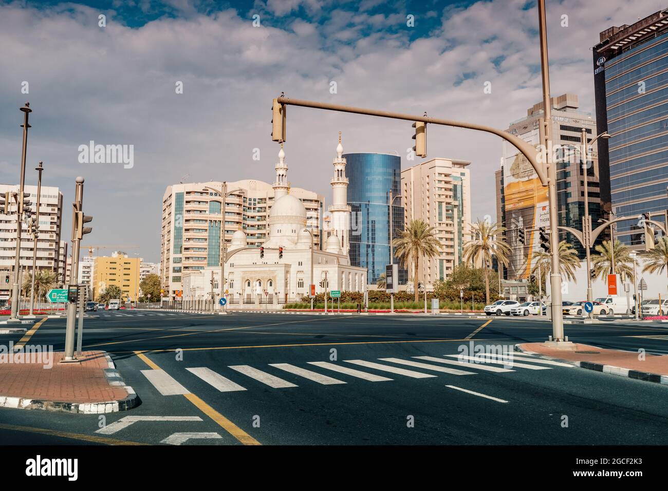 Modern road intersection in dubai hi-res stock photography and images ...