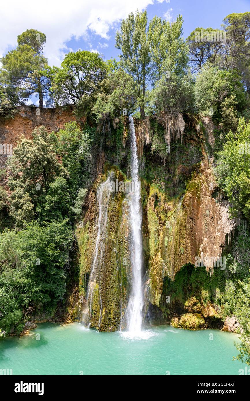 Waterfall of Sillans-la-Cascade, Provence, south of France Stock Photo ...