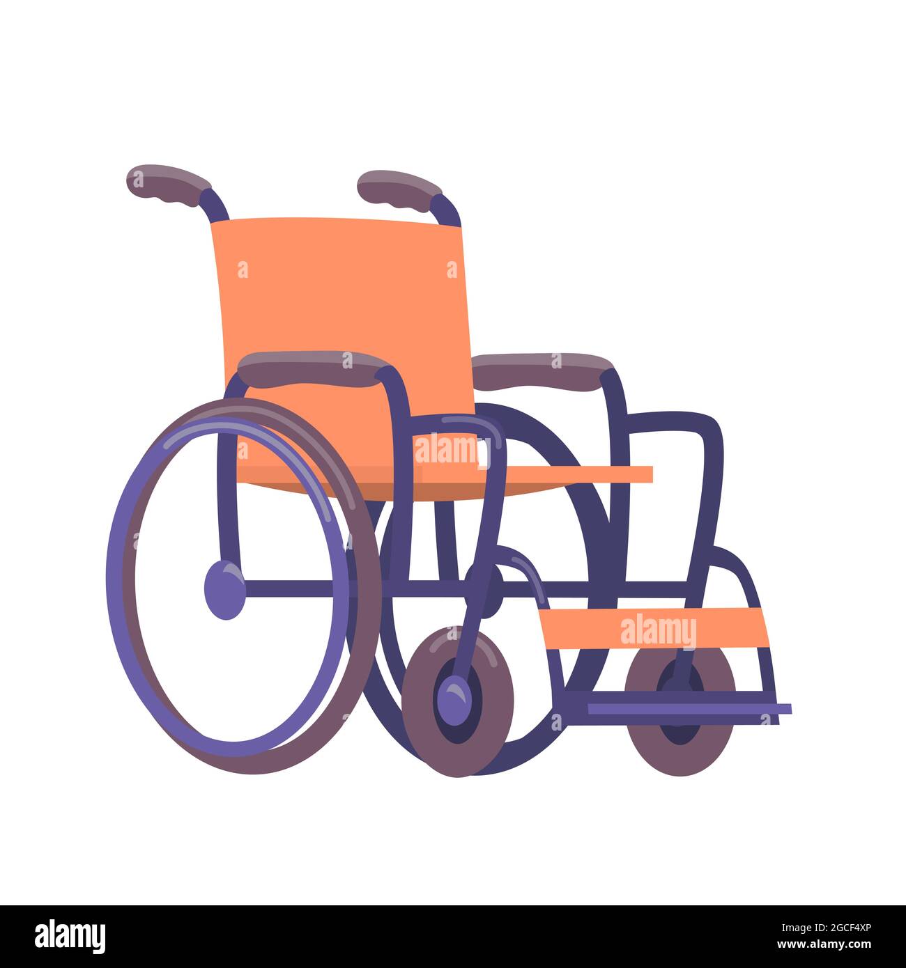Wheelchair on a white background. Caring for people with disabilities ...