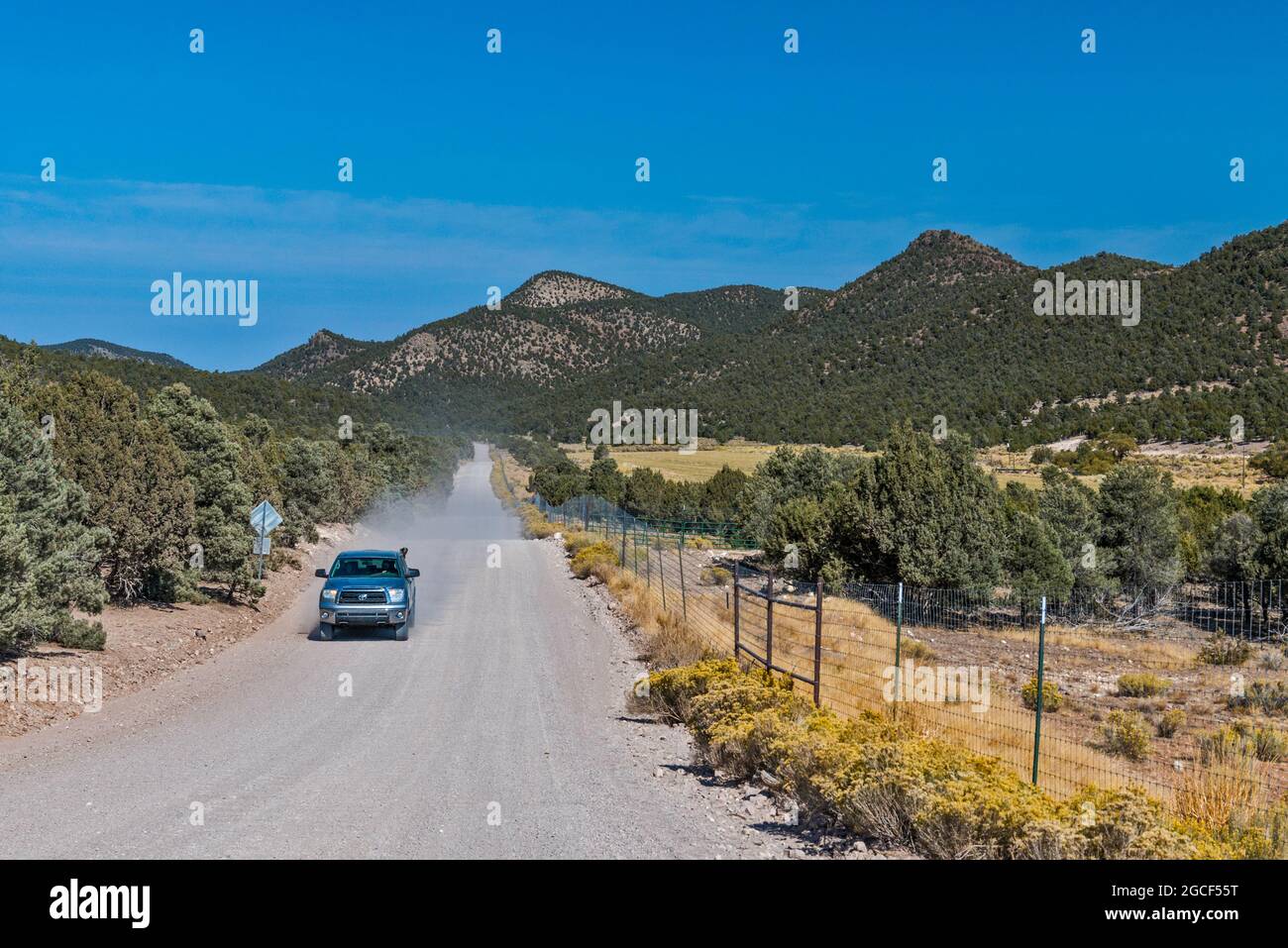 Hamlin Valley Road aka Modena Canyon Road, Indian Peak Range, Great ...