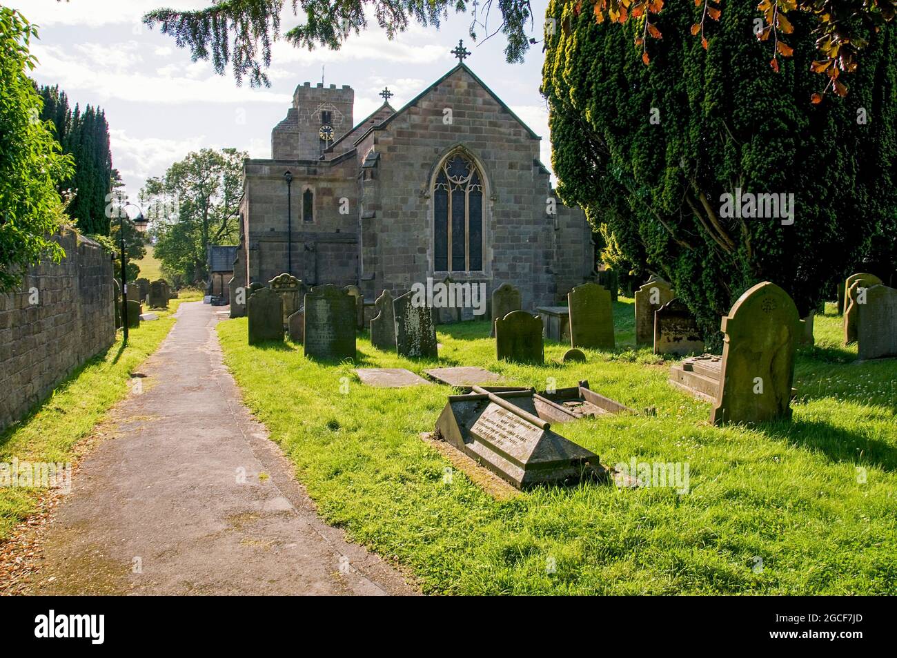 All Saints' Church, Ripley, Yorkshire, England on 8th July 2008 Stock ...