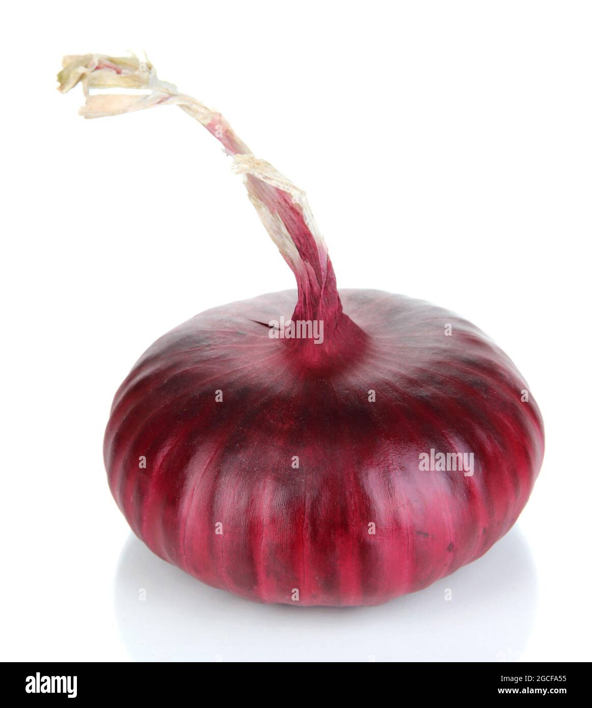 Fresh red onion isolated on white Stock Photo - Alamy