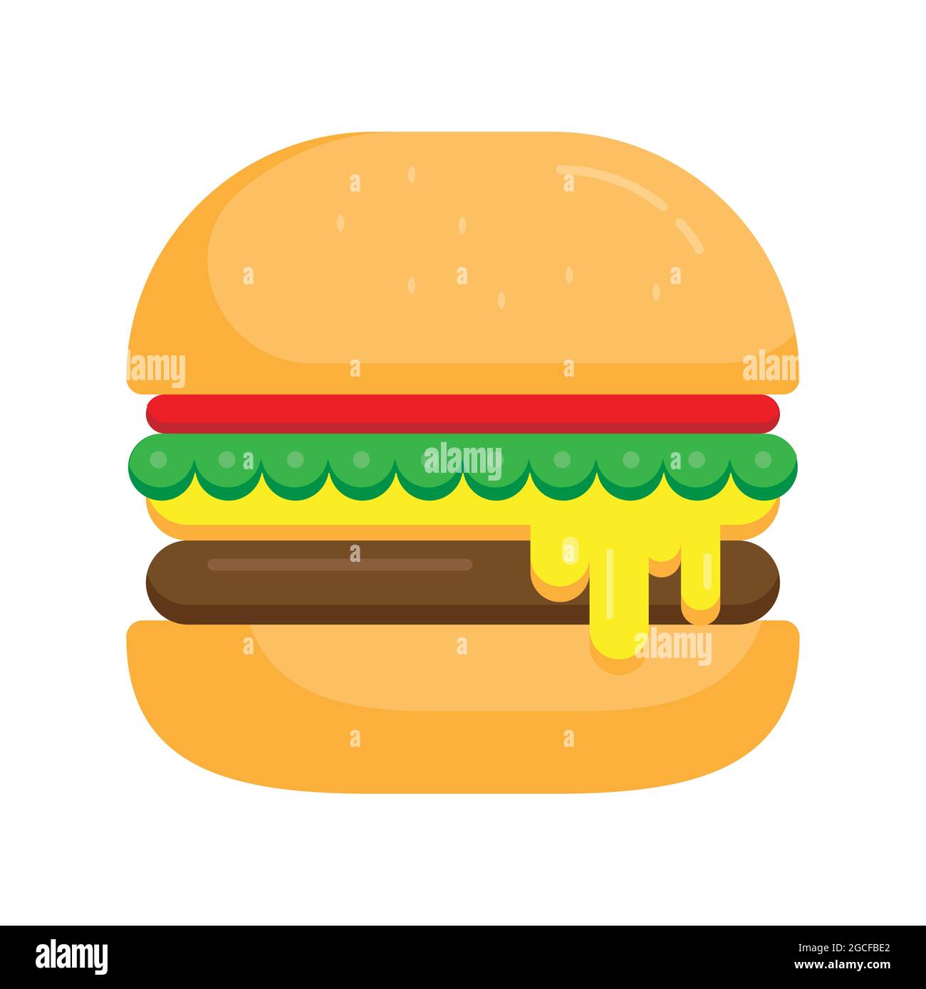 Cartoon Hamburger Bun