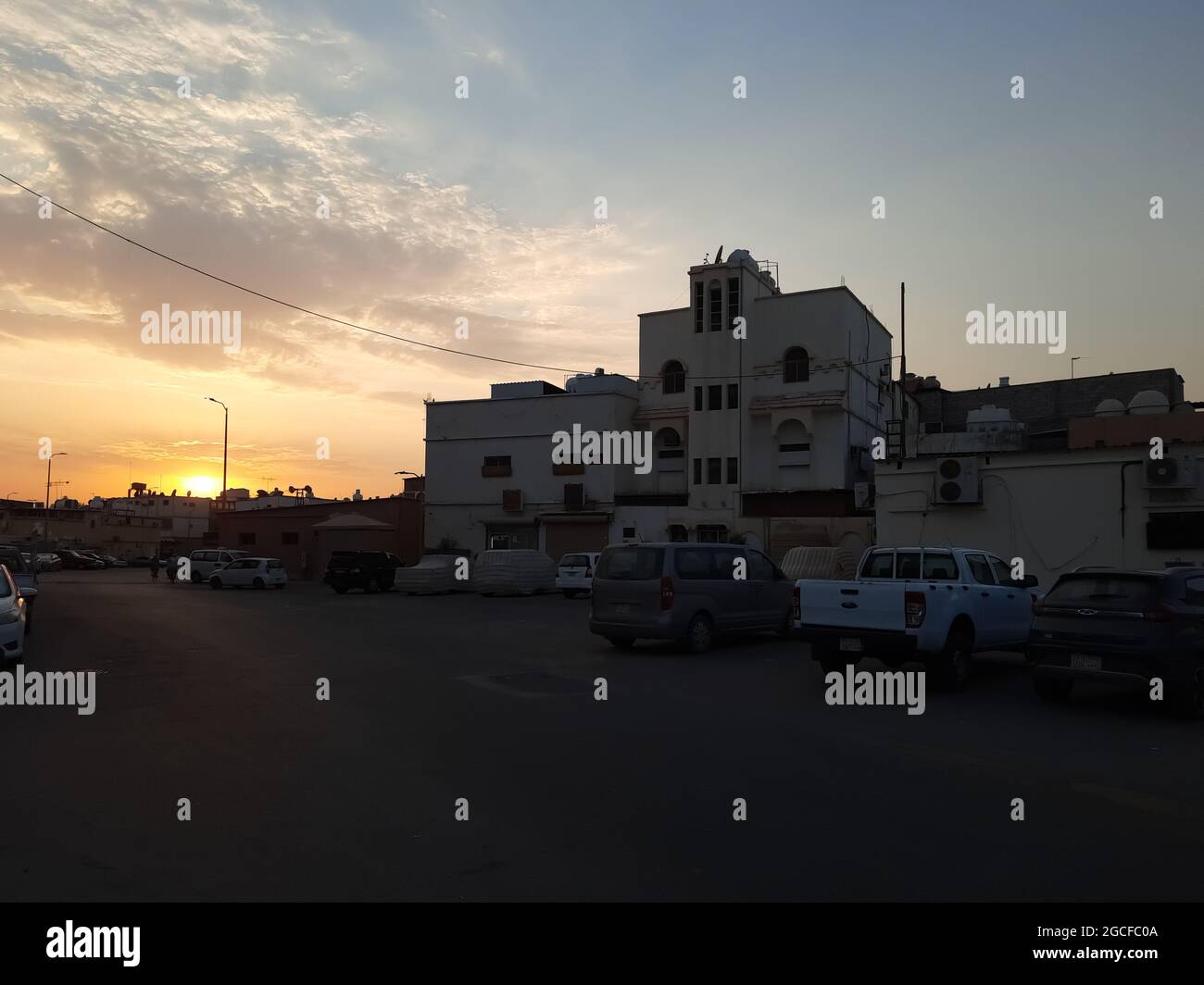 HOFUF AL HASA, SAUDI ARABIA - Jul 07, 2021: The city buildings cars on ...