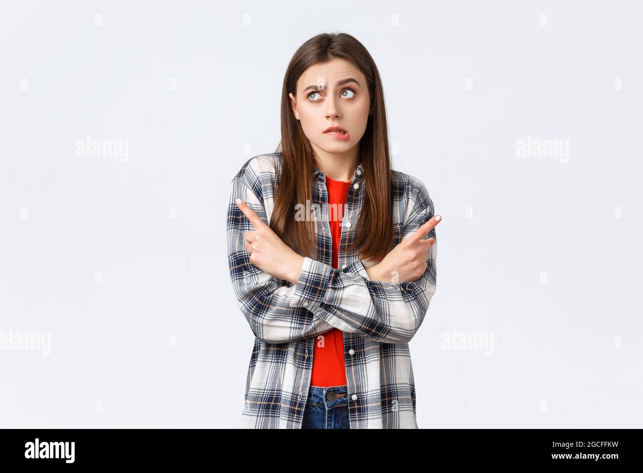 Portrait woman facing sideways hi-res stock photography and images - Alamy