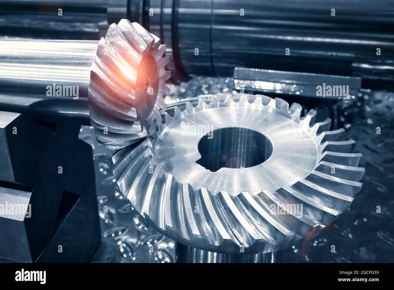engine gear wheels, industrial background Stock Photo - Alamy