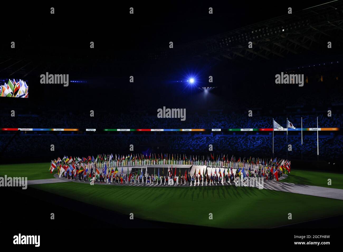 Illustration during the Olympic Games Tokyo 2020, Closing Ceremony on ...