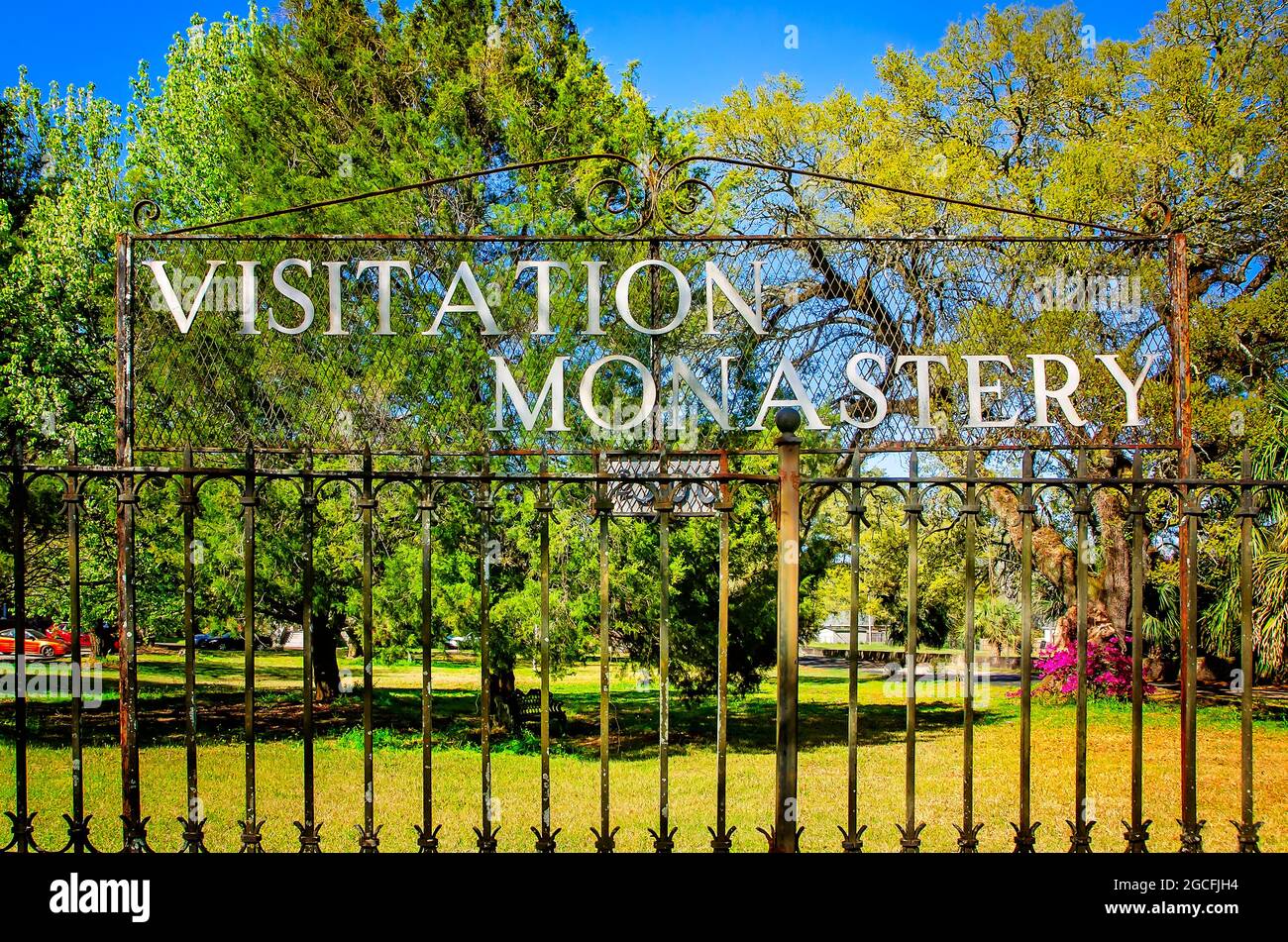 The entrance to Visitation Monastery, is pictured, March 21, 2021, in ...