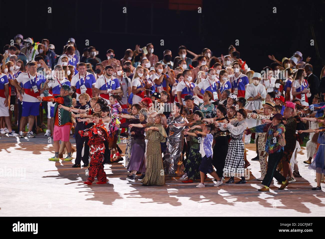 Illustration during the Olympic Games Tokyo 2020, Closing Ceremony on ...