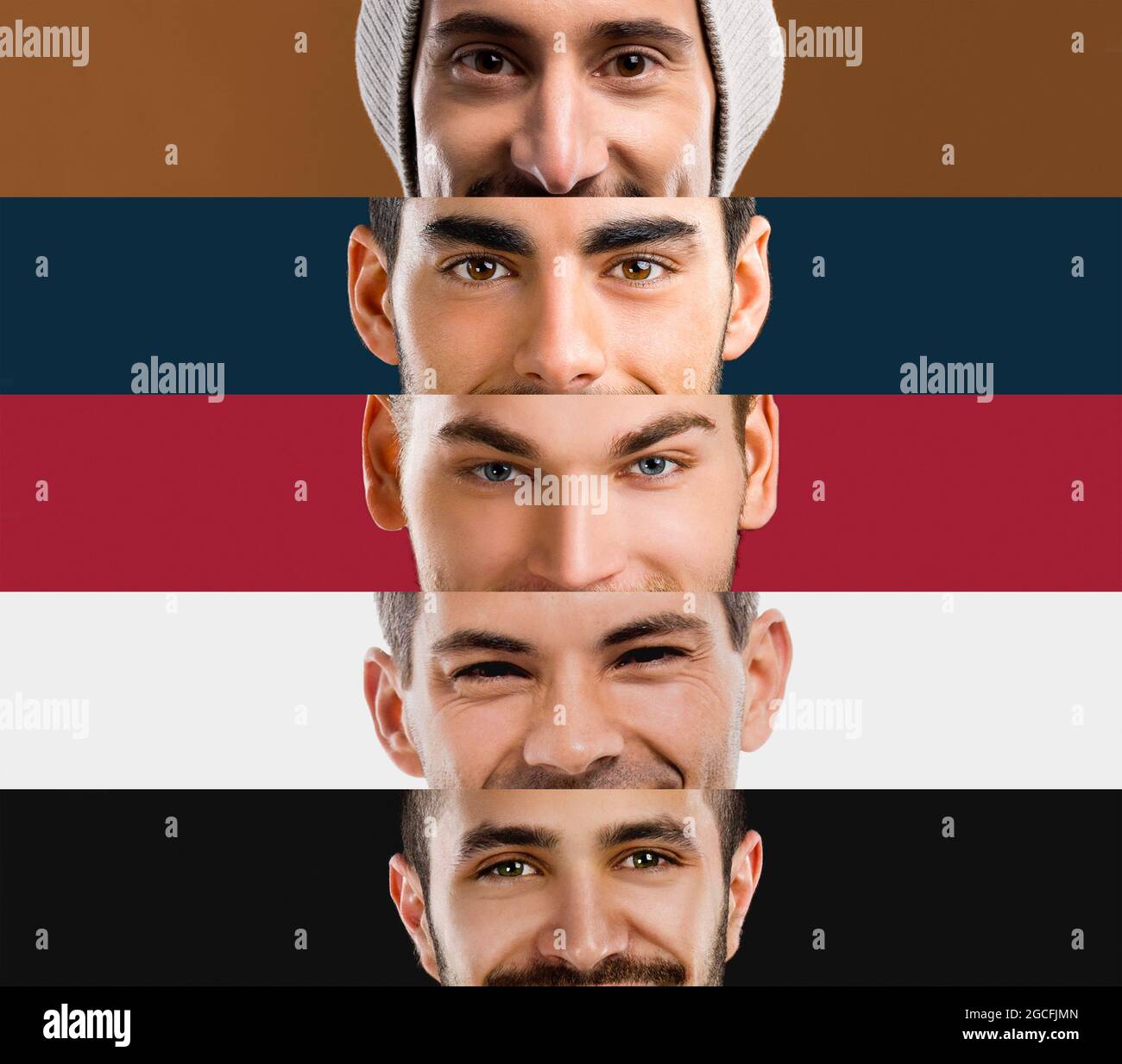 Multiple portraits happy people hi-res stock photography and images - Alamy