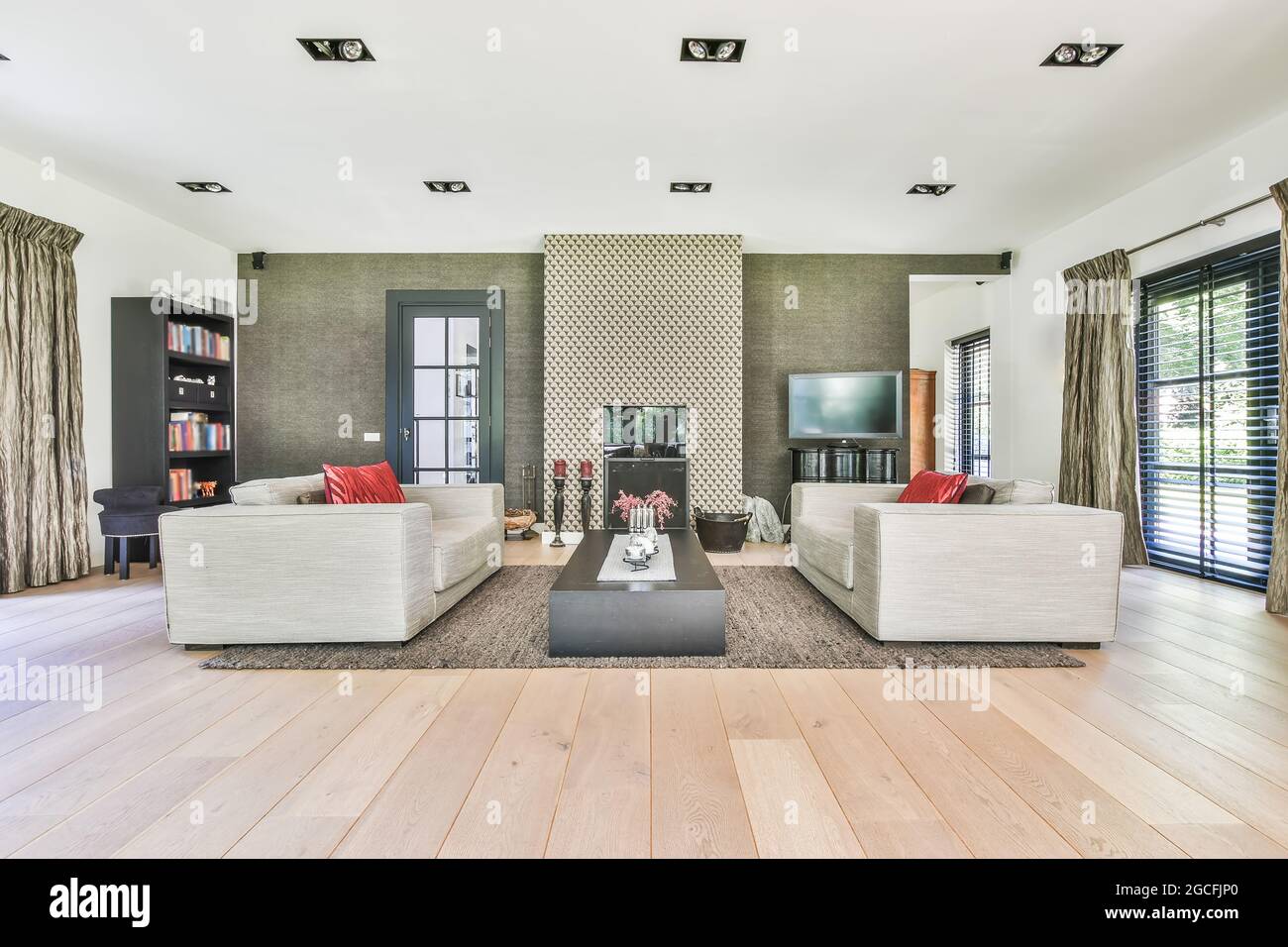 Luxury and beautiful living room interior design Stock Photo - Alamy