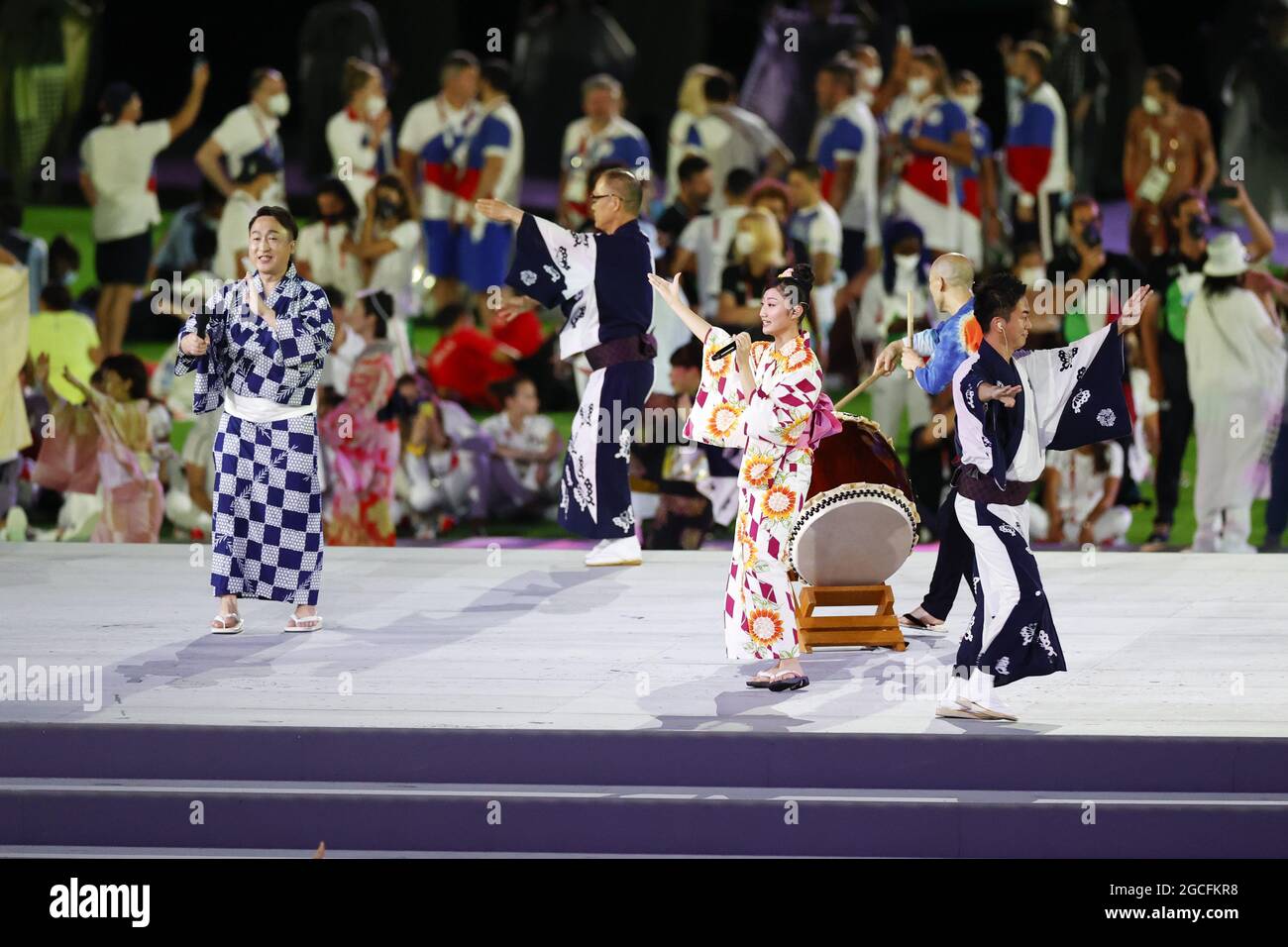 Illustration during the Olympic Games Tokyo 2020, Closing Ceremony on ...
