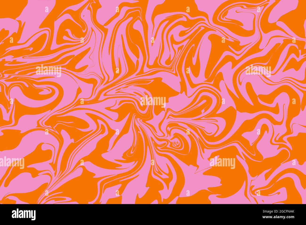 Orange and Pink random swirls Stock Photo - Alamy