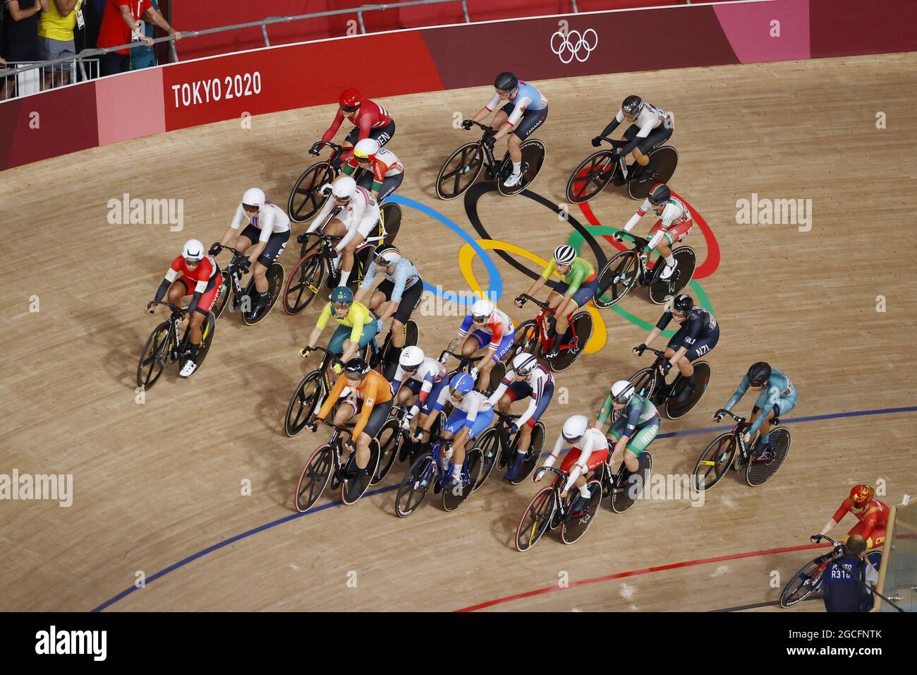 Illustration during the Olympic Games Tokyo 2020, Cycling Track Women's ...