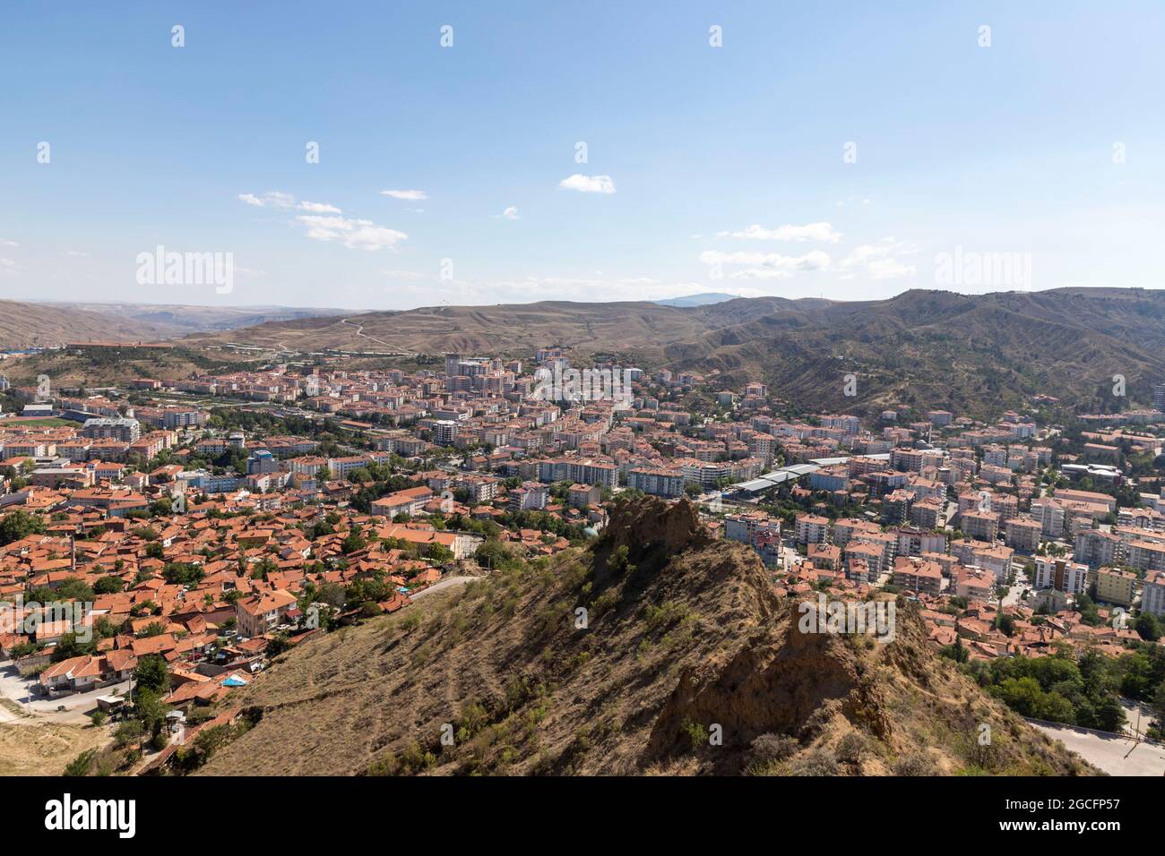 City view from Çankırı karatekin castle Stock Photo - Alamy