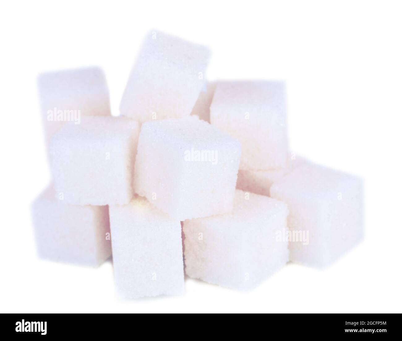 White sugar isolated on white Stock Photo - Alamy