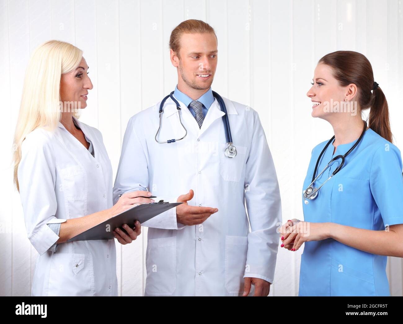Medical workers in office Stock Photo - Alamy