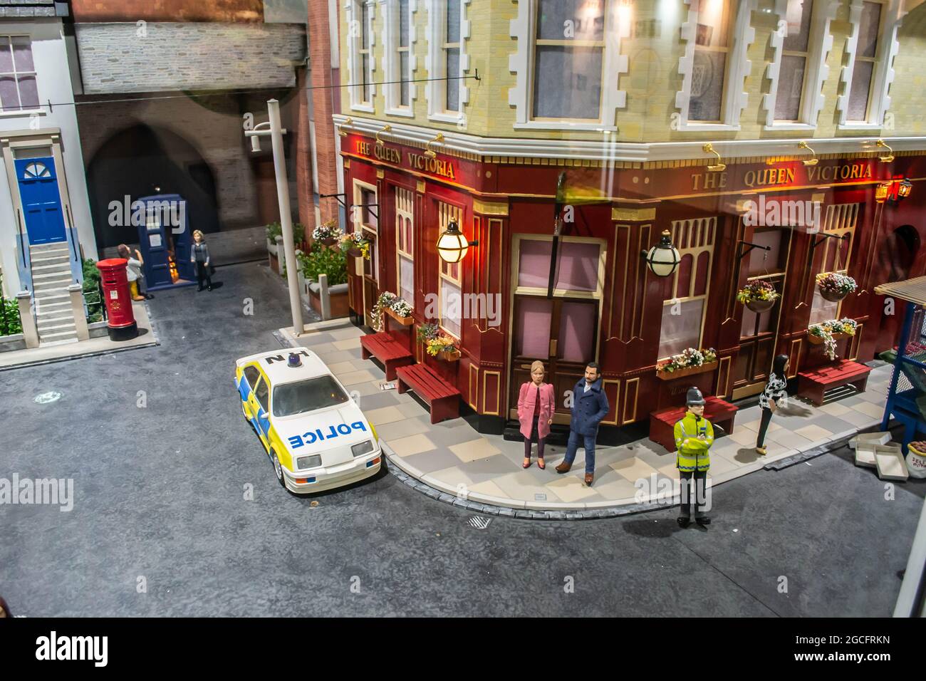 BABBACOMBE, TORQUAY, ENGLAND- 26 June 2021: Eastenders The Queen ...