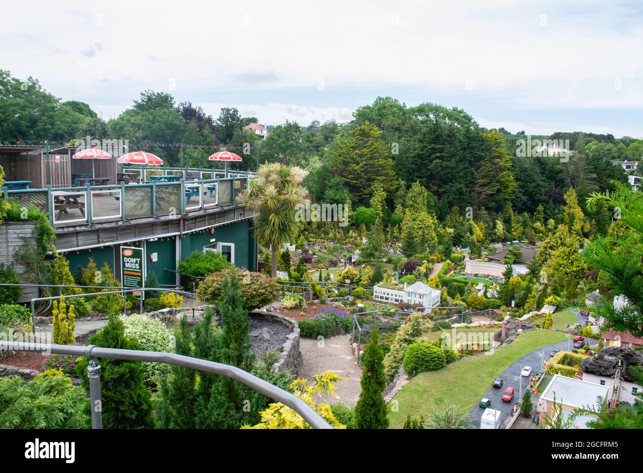 BABBACOMBE, TORQUAY, ENGLAND- 26 June 2021: Babbacombe Model Village in ...