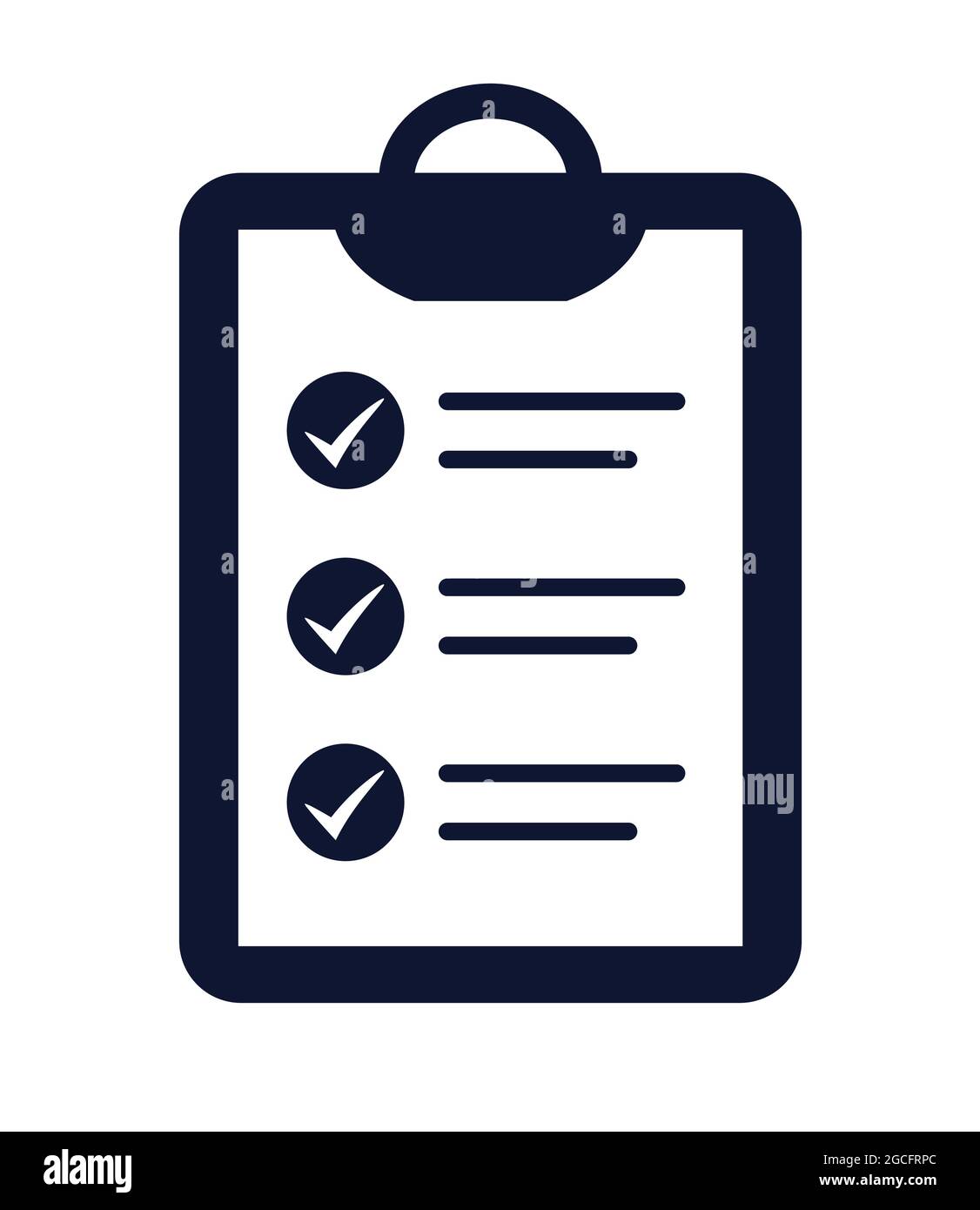 To do list or task checklist with checkmarks on clipboard vector illustration icon Stock Vector ...