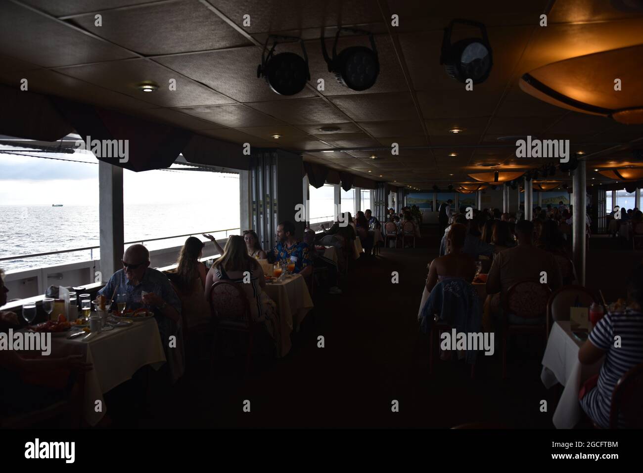 Oahu, HI. U.S.A. 6/7/2021. Star of Honolulu. Sunset dinner cruise. Fine ...