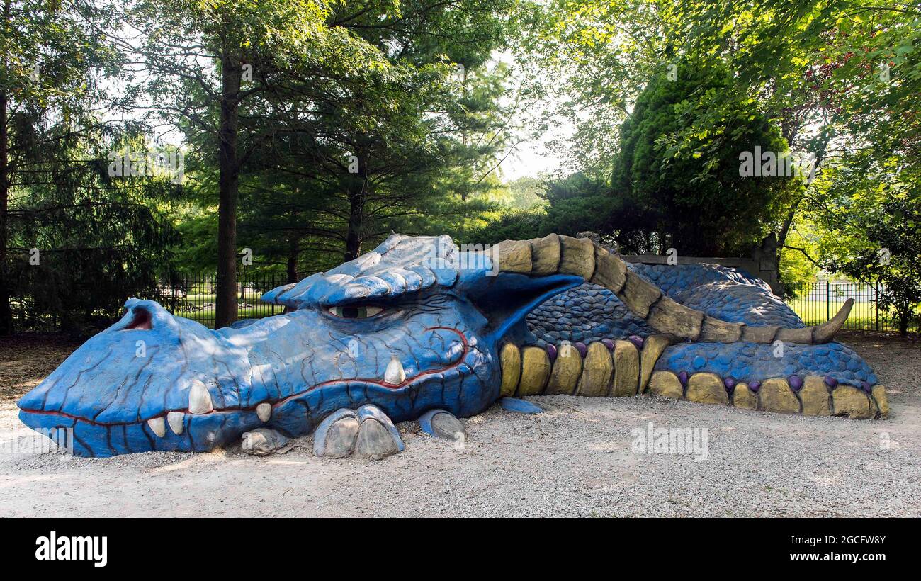 Carbondale, Illinois, USA. 08th Aug, 2021. Boo Castle Park, also known ...